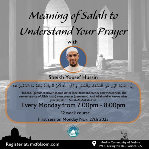 Meaning of Salah to Understand Your Prayer - Muslim Community of Folsom